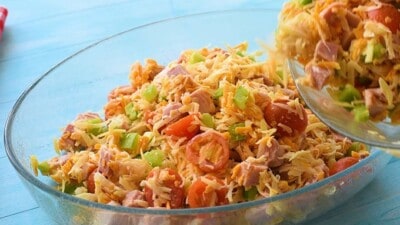 Easy Denver Omelet Hash Brown Casserole - The Wholesome Dish