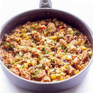 One Pot Wonder Spanish Rice with Chorizo - The Wholesome Dish