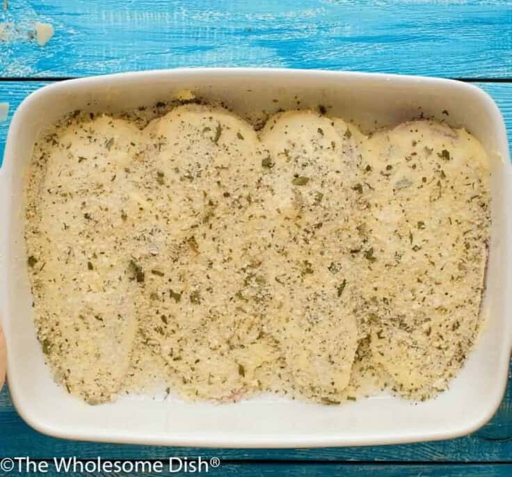 Baked Parmesan Crusted Chicken - The Wholesome Dish