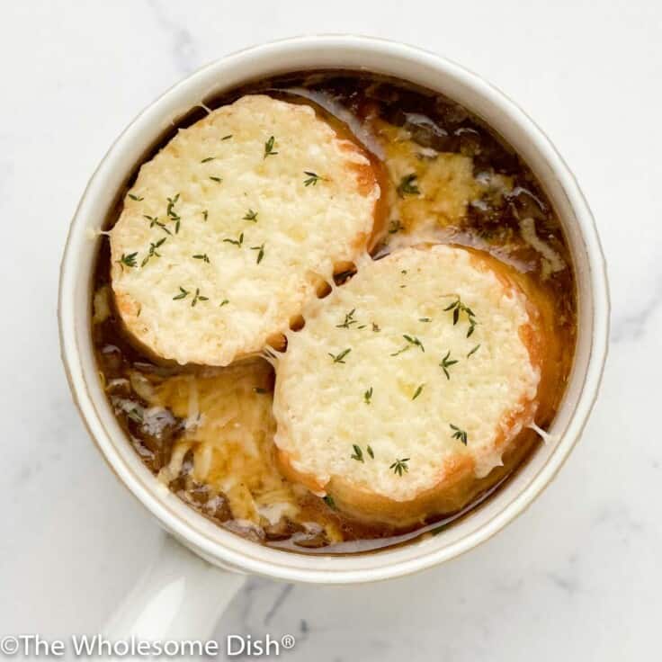 French Onion Soup - The Wholesome Dish