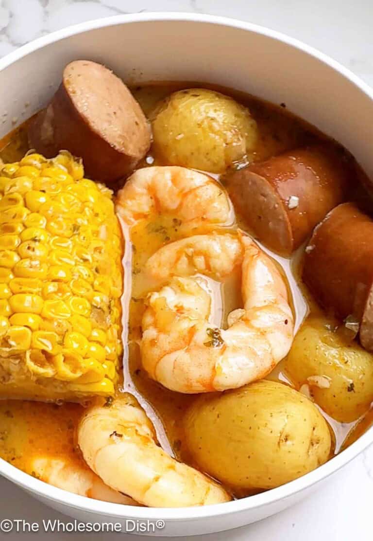 Crock Pot Shrimp Boil - The Wholesome Dish